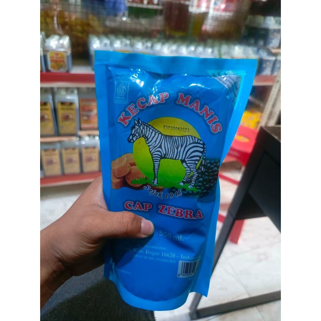 Jual kemasan baru kecap manis cap zebra 550ml khas bogor kemasan refill ...