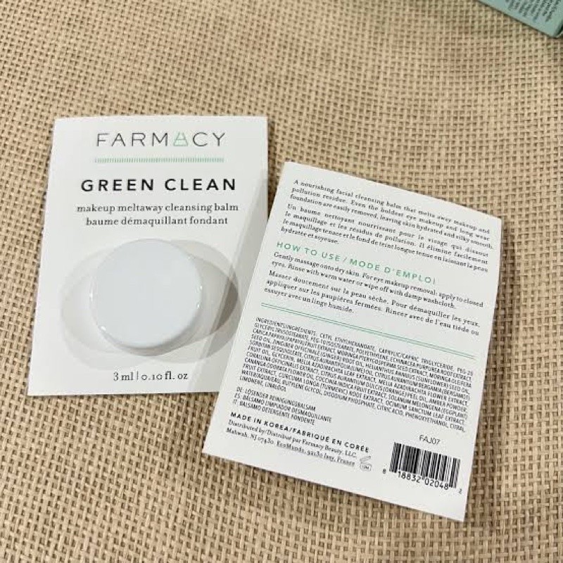 Jual farmacy green clean 3ml sample size | Shopee Indonesia
