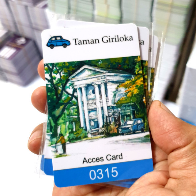 Jual Cetak kartu RFID card 13.56MHz / Kartu Absen PROXIMITY EM4100 ...