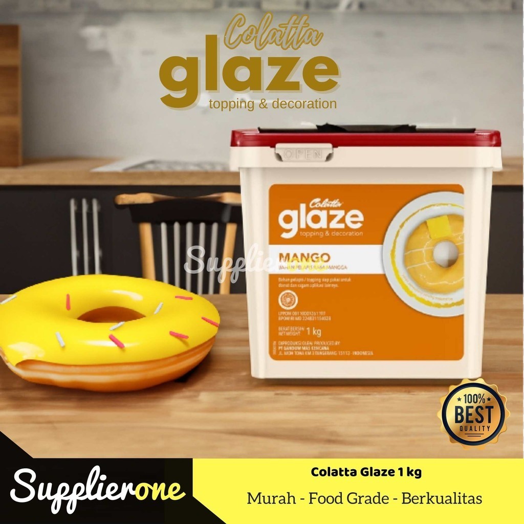 Jual Colatta Glaze Mango / Selai Mango 1kg / Colatta Dip Glaze / Selai ...