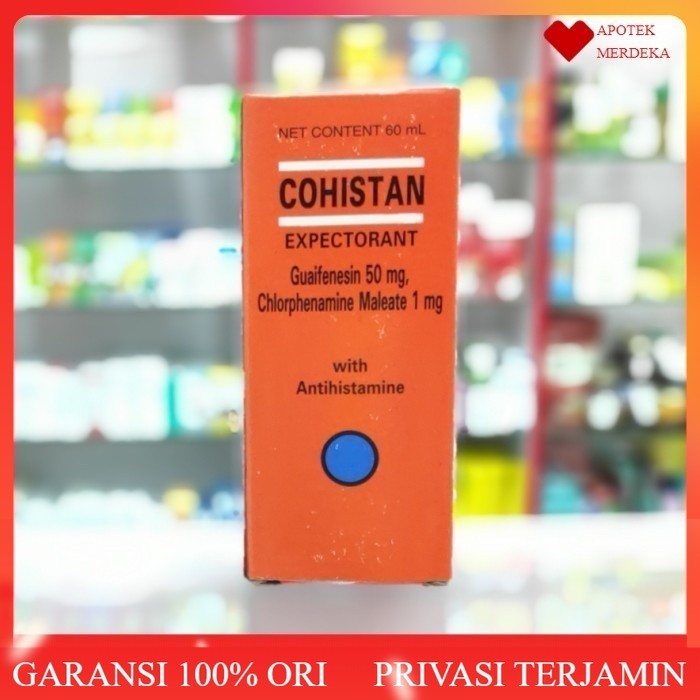 Jual cohistan expectorant 60 ml / obat batuk berdahak kohistan | Shopee ...