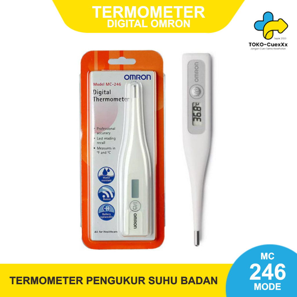 Jual Omron Model Digital Termometer Pengukur Suhu Badan Model MC-341 ...