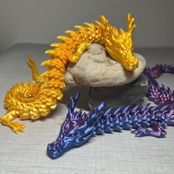Jual 3D Articulated Dragon Toy Action Figure Naga Flexibel Luminous ...