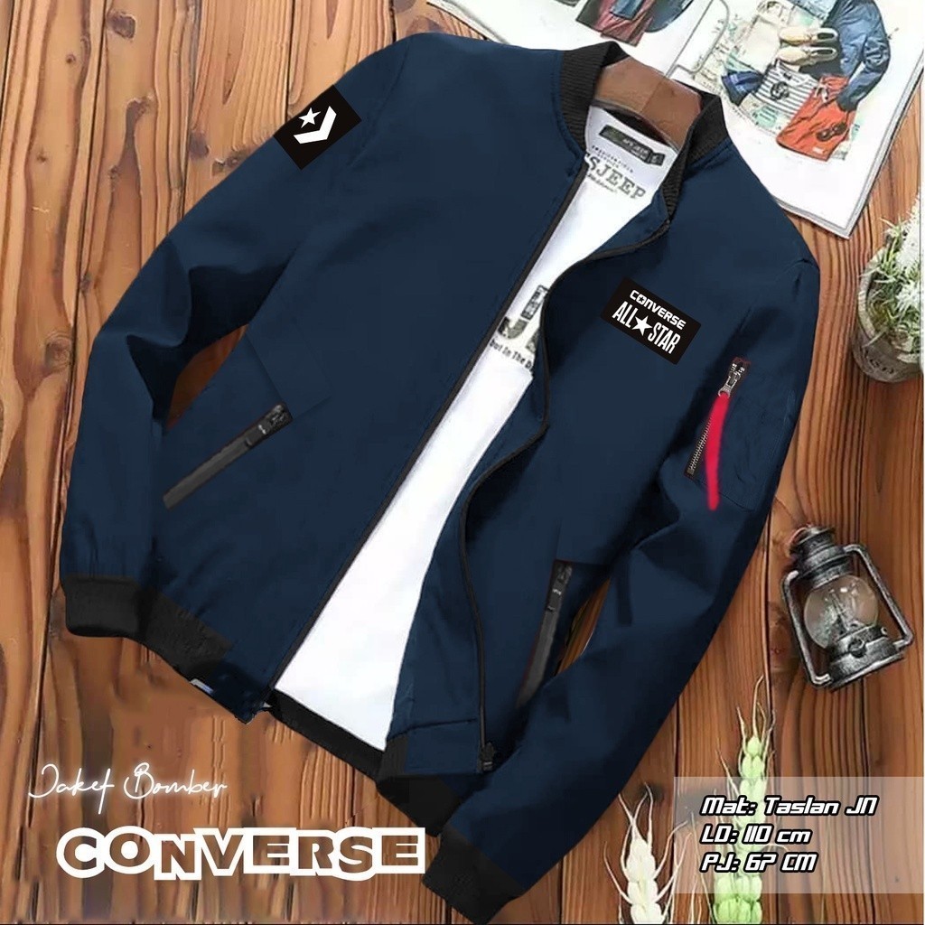 Jual BOMBER CONVERSE JAKET SOLO GROSIR PASAR KLEWER JAKET ANTI ANGIN ...