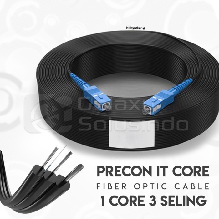 Jual FO Cable / Fiber Optic Precon Cable 1 Core 3 Seling - 300 meter ...