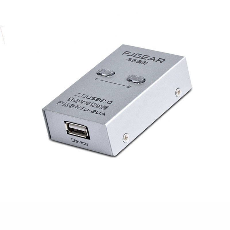 Jual 2 Port USB Switch Selector Auto Printer switch Sharer 2 in 1 out ...