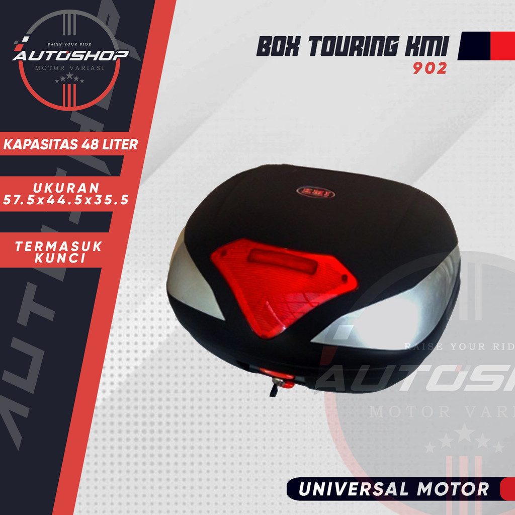 Jual Box KMI Touring 48 LITER Box Bagasi Barang Motor 902 Universal ...