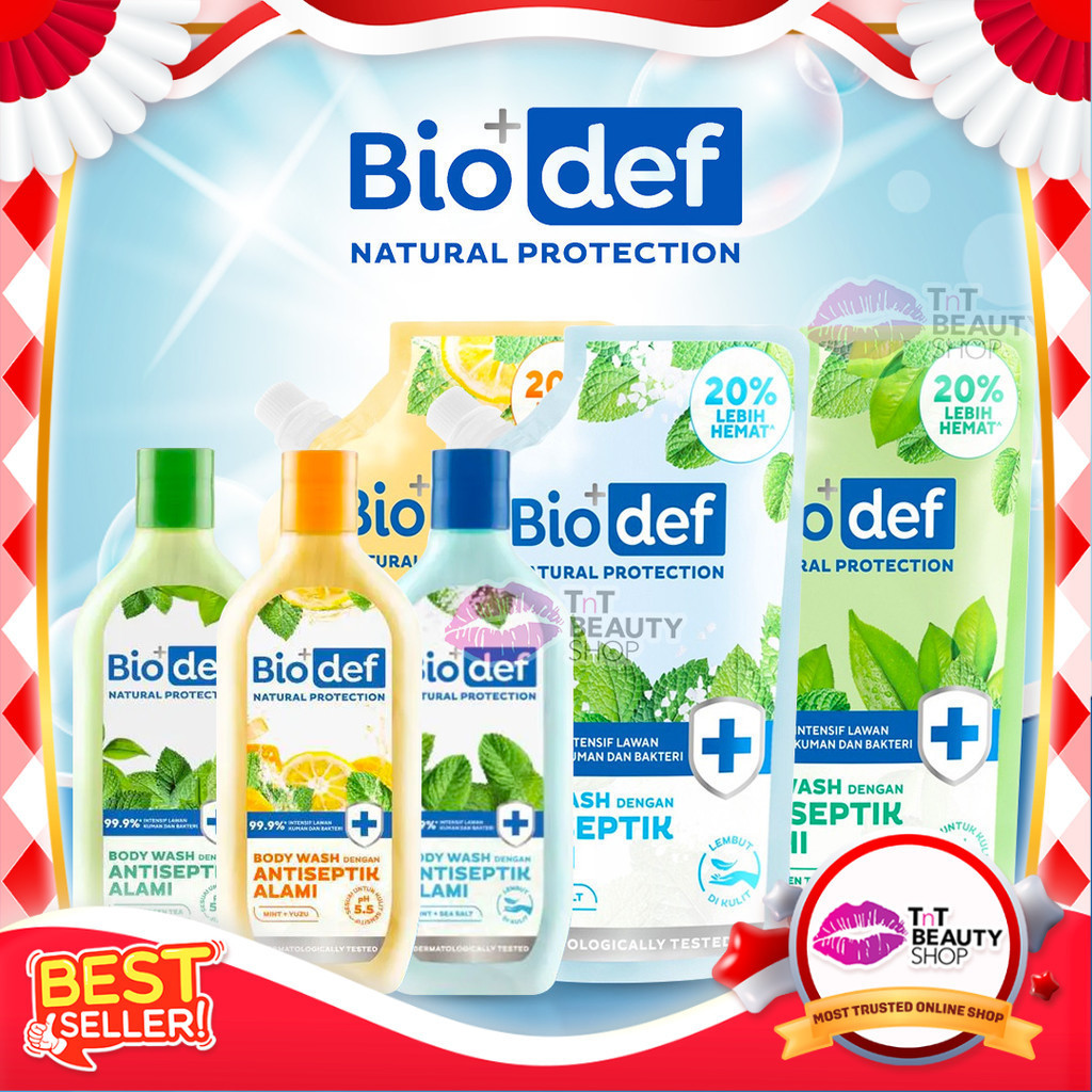 Jual Biodef Natural Protection Body Wash - Mint + Sea Salt - Mint ...