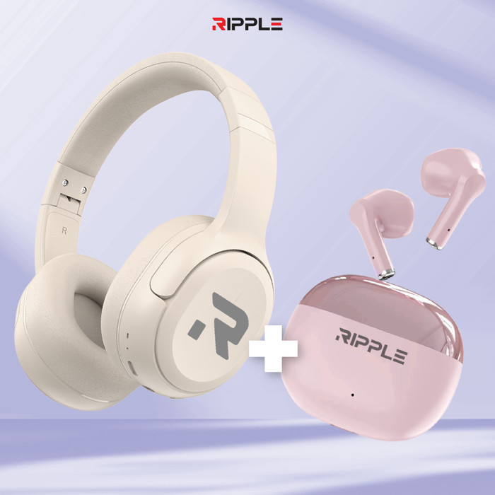Jual Ripple Set Promo Buy 1 Get 1 Wireless Bluetooth Headphone Model ...