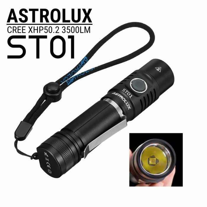 Jual ASTROLUX ST01 MATEMINCO T01S CREE XHP50.2 XHP50B SENTER LED 21700 ...