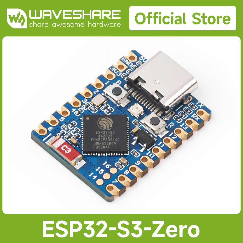 Jual Waveshare ESP32-S3 ESP32 S3 Mini Development, 240MHz Running Frequency, Microcontroller ...