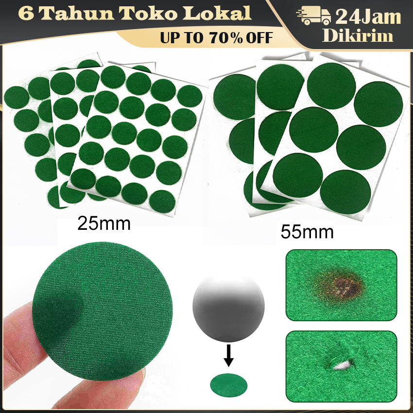Jual Tanda Spot Meja Billiard Hijau Spot Marker / Stiker Pecah Kain ...
