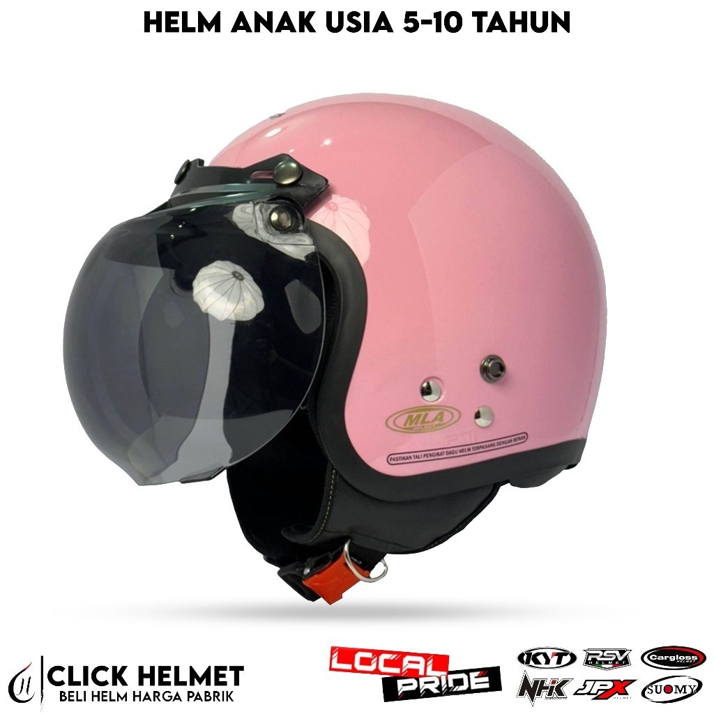 Jual Helm Anak Classykids | Helm Anak Usia 5-10 Tahun | Pink Glosy Kaca ...