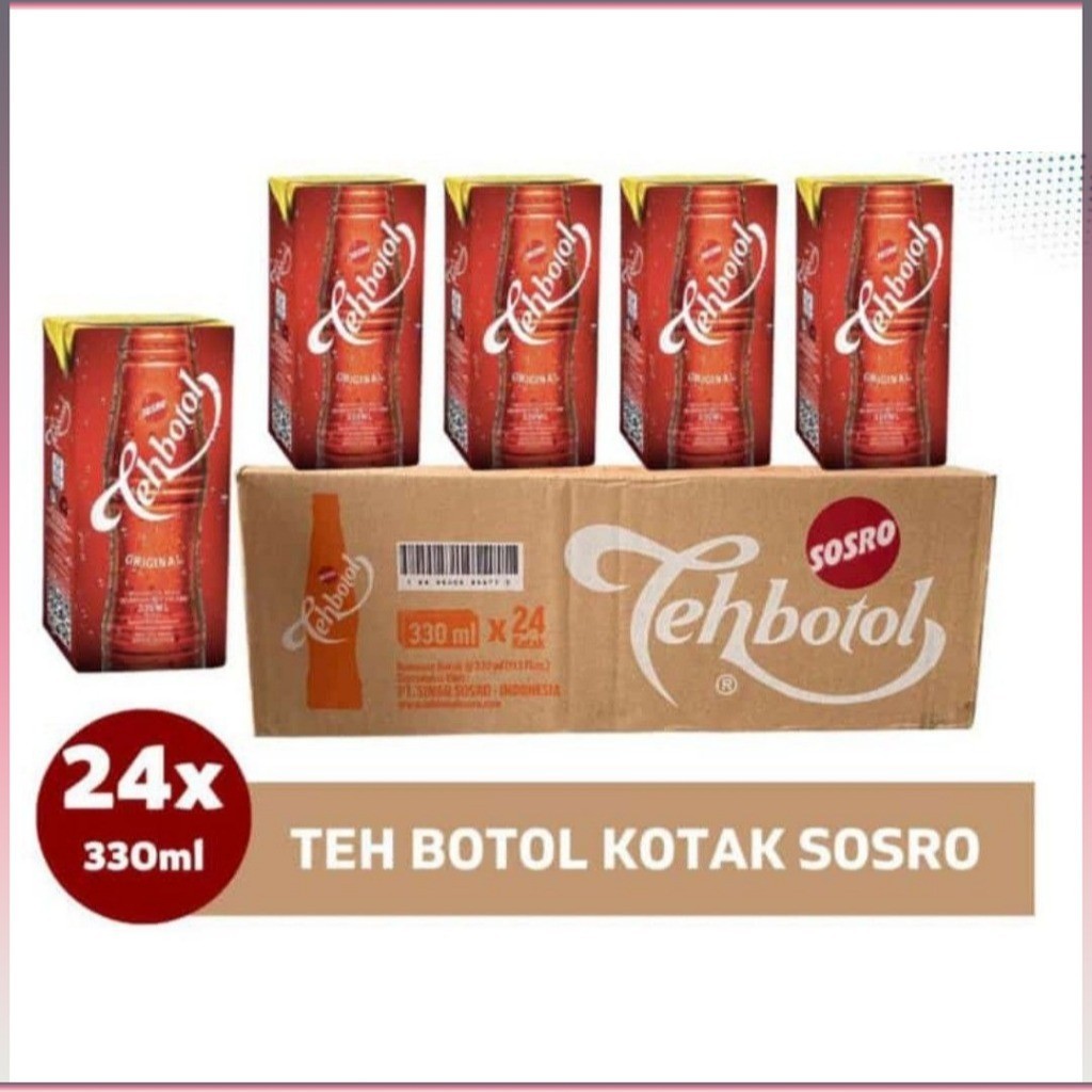 Jual Teh Botol Sosro Kotak 330ml 1 Dus Isi 24 – Teh Segar Nikmat Enak untuk Buka Puasa, Best ...