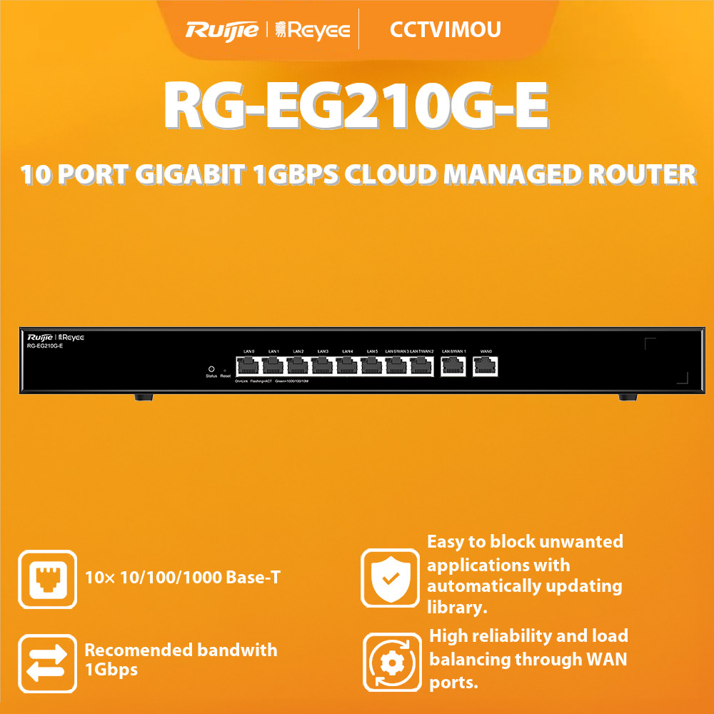 Jual RUIJIE REYEE RG-EG210G-E 10 PORT GIGABIT 1GBPS CLOUD MANAGED ...