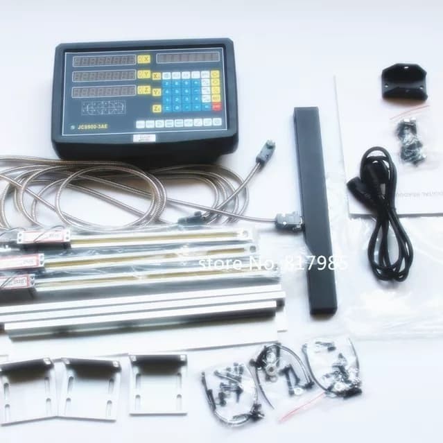 Jual JCS900-3AE 3 Axis digital readout linear scale 5 micron milling lathe | Shopee Indonesia