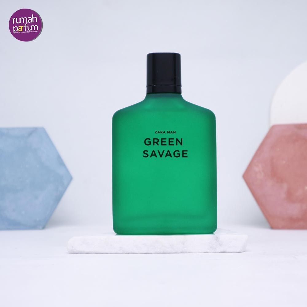 Jual Parfum Pria Zara Green Savage Man (100 mL) Perfume Cowok Tahan ...