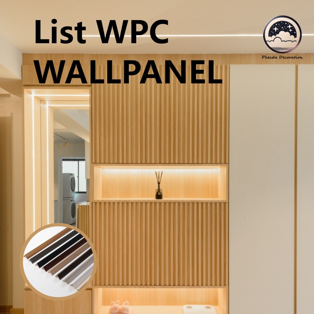 Jual LIST SUDUT / LIST SIKU PENUTUP ATAS WPC WALLPANEL Ukuran 290cmx2 ...