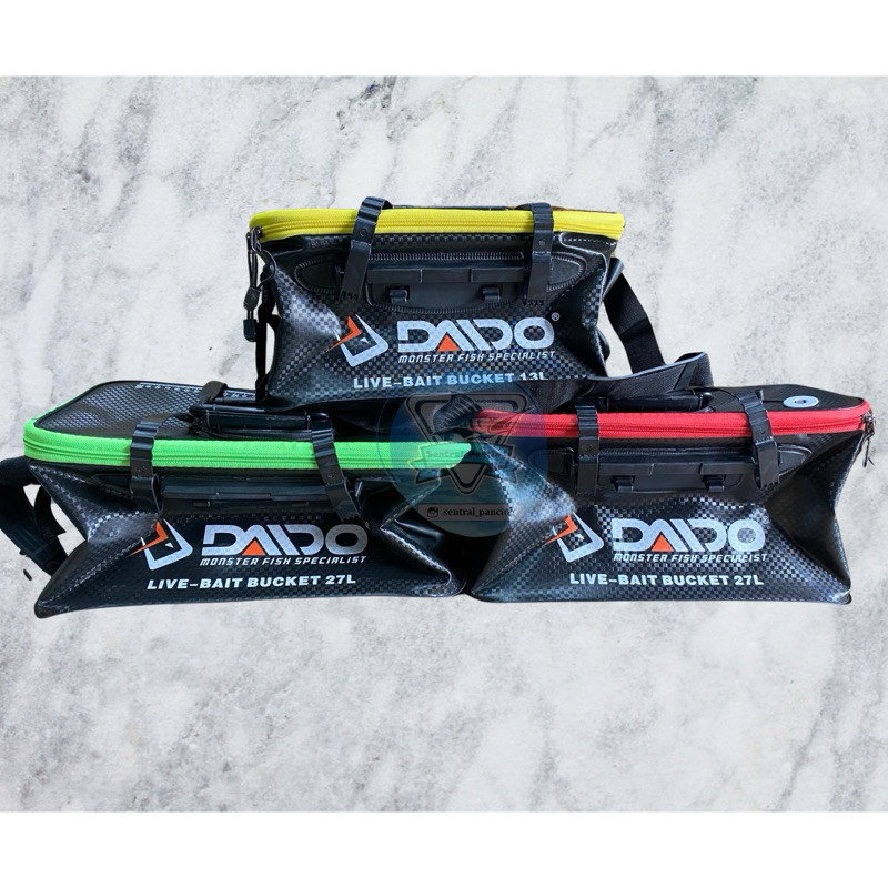 Jual BOX TAS IKAN DAIDO / DAIDO LIVE BAIT BUCKET 13L dan 27L | Shopee ...
