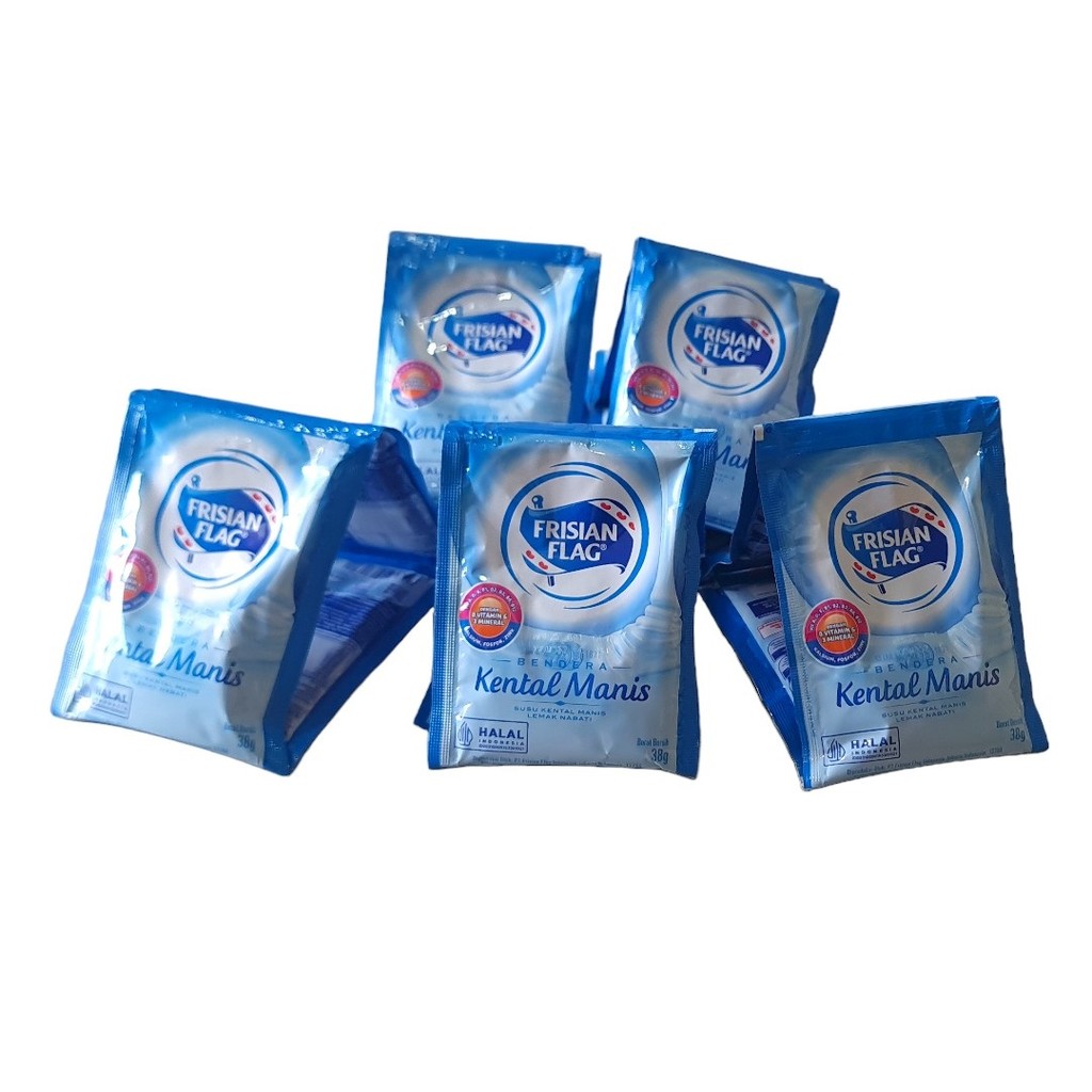 Jual Susu kental manis SKM full cream sachet Frisian Flag 6 x 38 gram 1 ...