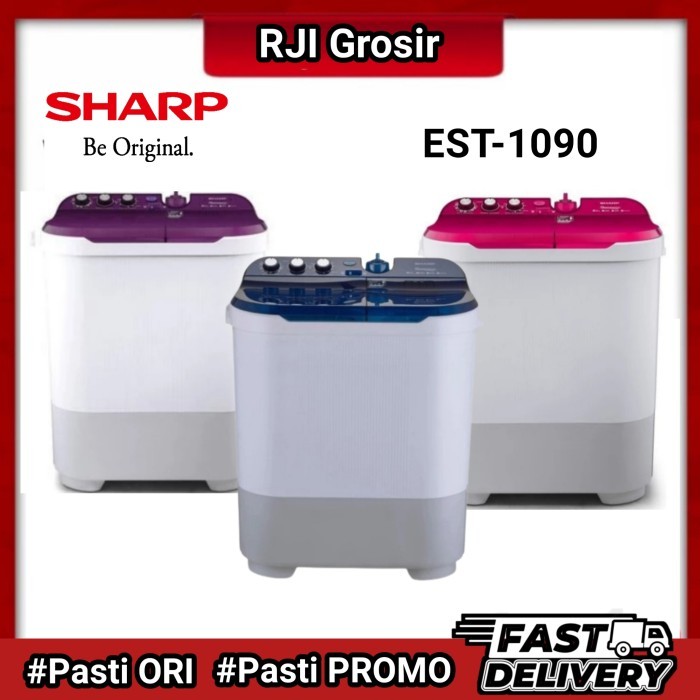 Jual MESIN CUCI SHARP EST 1090 10 KG 2 TABUNG 1090 10KG DOLPHINWAVE | Shopee Indonesia