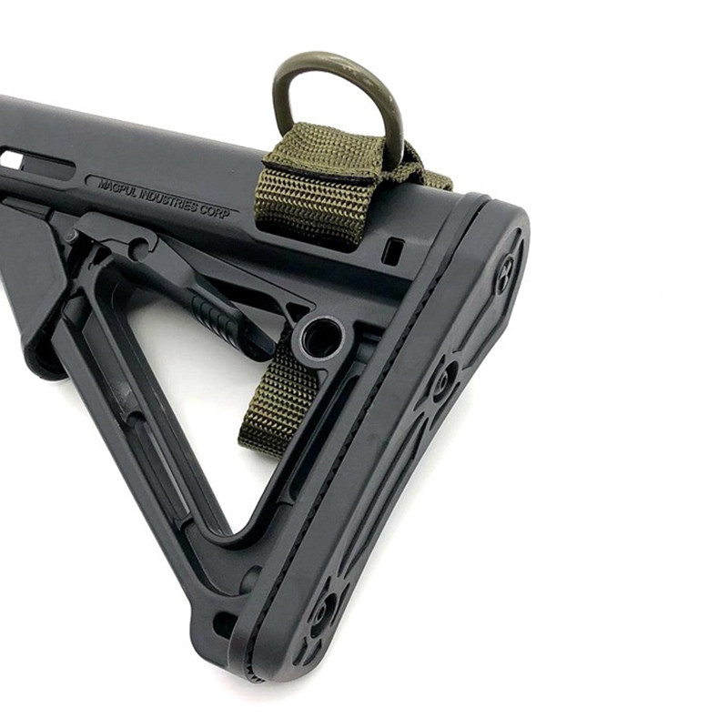 Jual Airsoft Tactical ButtStock Sling Adapter Rifle Stock Gun Strap Gun ...