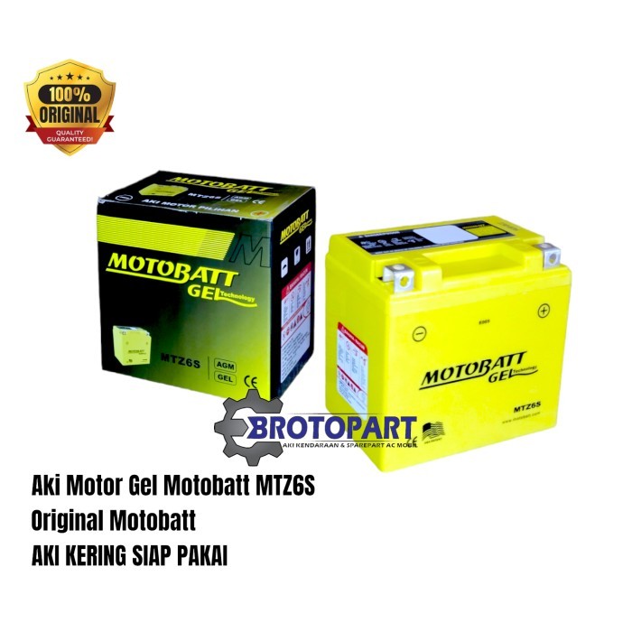 Jual Aki motor kering Motobat gel MTZ6S GTZ7S YTZ6V Accu Original ...
