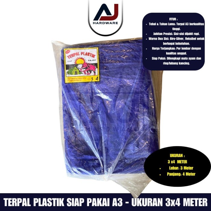 Jual Terpal Plastik A3 3x4 Meter Kualitas Terbaik dengan Harga Pabrik ...