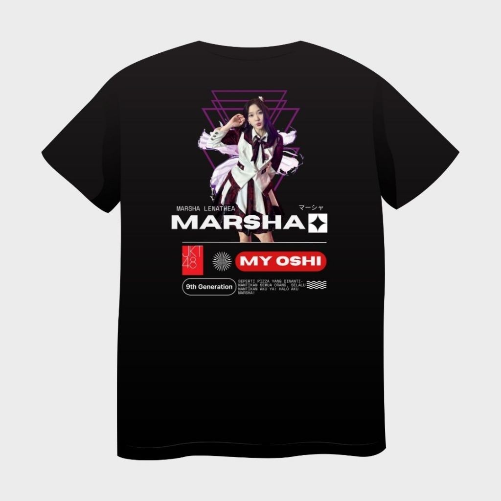 Jual Kaos JKT48 Baju JKT48 | Kaos Marsha JKT 48 | Adel Ashel Christy Freya Marsha Zee Shani ...