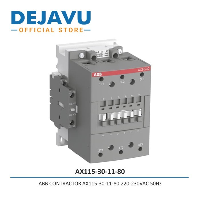 Jual Contactor ABB AX115-30-11-80 220-230VAC 50Hz Kontaktor | Shopee ...