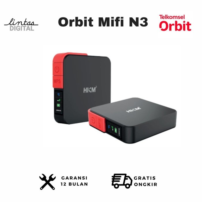 Jual Telkomsel Orbit Mifi N3 HKM M23 Pro Portable Modem 4G HighSpeed | Shopee Indonesia