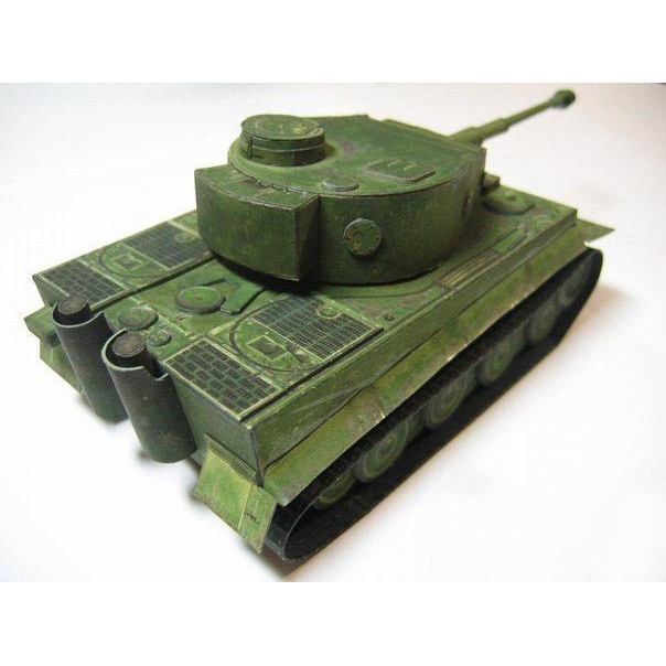 Jual Tank World Simple Edition No. 09 Tiger Ausf.H1 Tank Paper Model ...