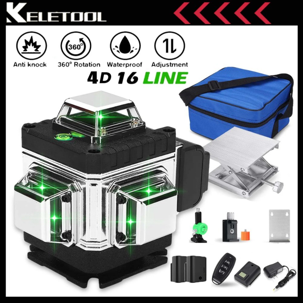 Jual 16 Line 4D Laser Sinar UV Multifungsi Level Tingka Alat Perata ...