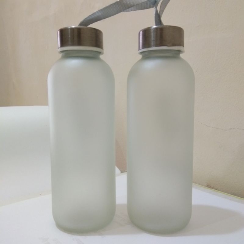 Jual BOTOL KACA 420ML DOFF SOUVENIR HAMPERS PERNIKAHAN BISA BRANDING ...