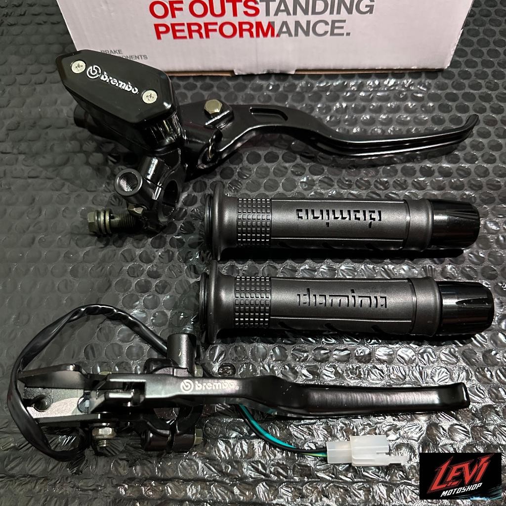 Jual Paket Set Master Rem Tabung Oval Original + Handgrip Sisik + Jalu ...
