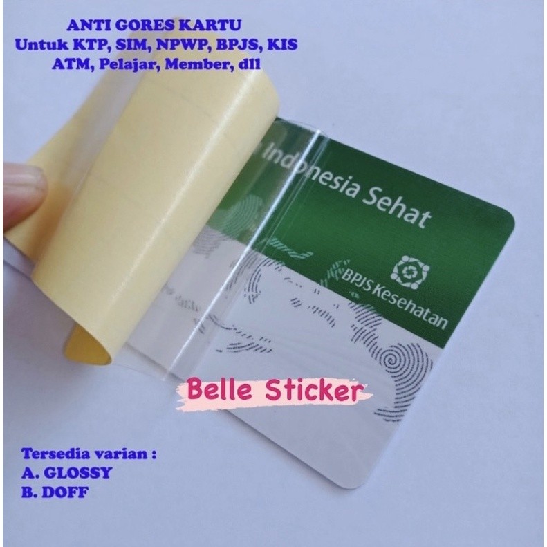 Jual Anti Gores/Laminating Untuk KTP SIM BPJS NPWP | Shopee Indonesia