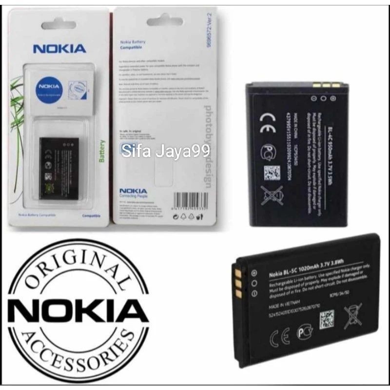 Jual Batre Baterai NOKIA BL 4C BL 5C /NOKIA N100.N101.N103 & N105.N109 ...
