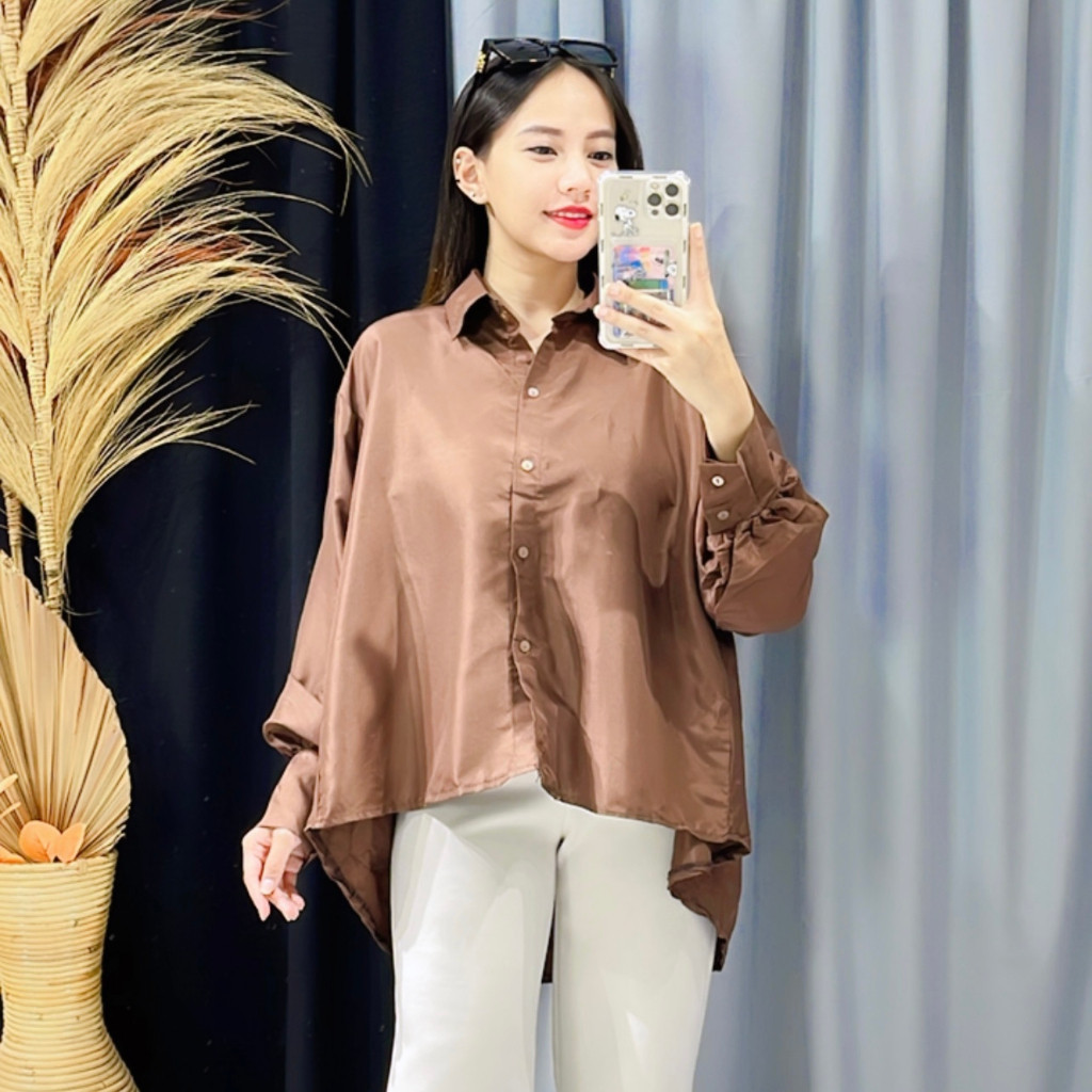 Jual YOSSA - ZRX BLOUSE OVERSIZE WANITA DEWI / Sally Blouse Oversize ...