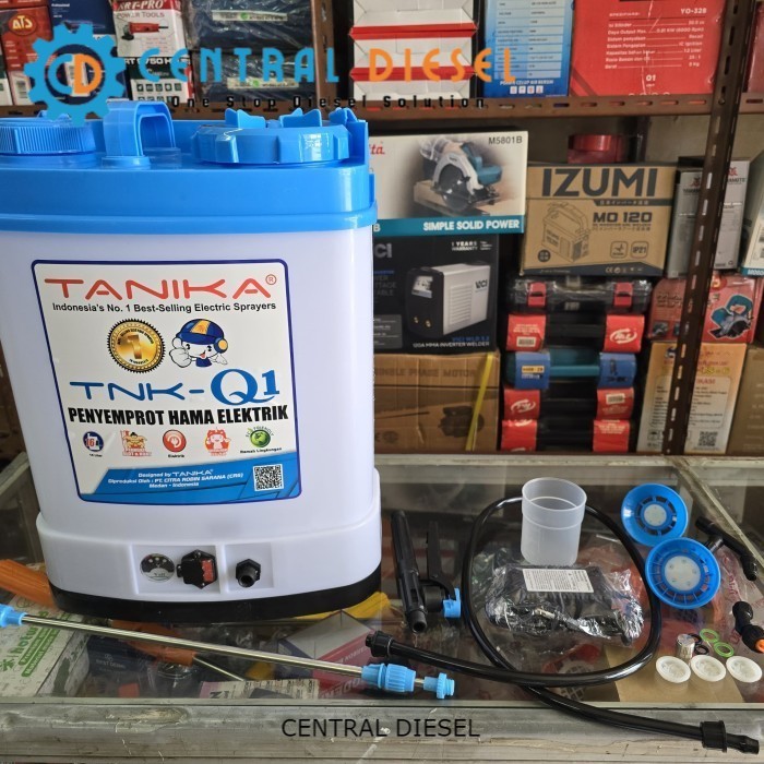 Jual Alat semprot hama/ Pompa gendong Tanika Elektrik Q1 16 liter ...