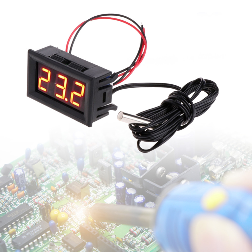 Jual 0.56inch LED Digital Temperature Sensor Module Meter Detector DC 5 ...