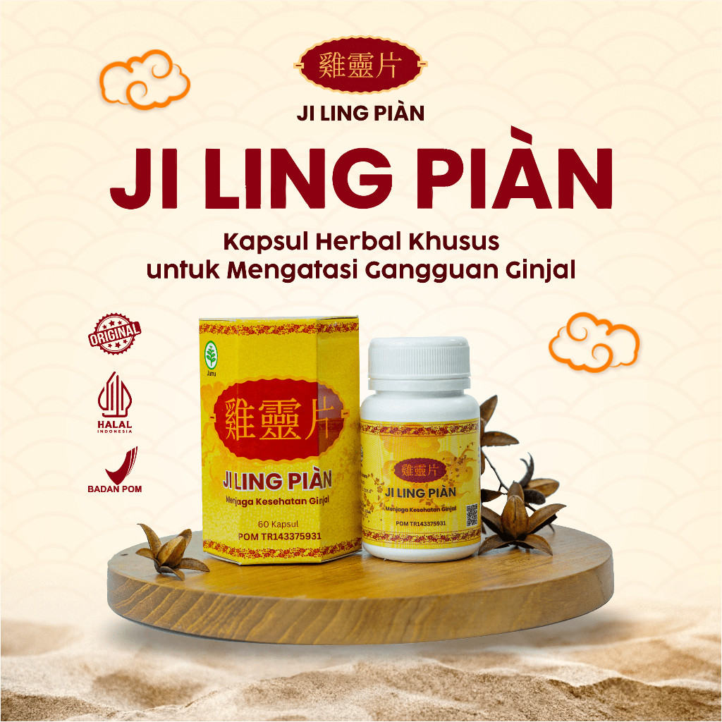 Jual JI LING PIAN Obat Herbal Khusus Batu Ginjal, Infeksi Saluran Kemih ...