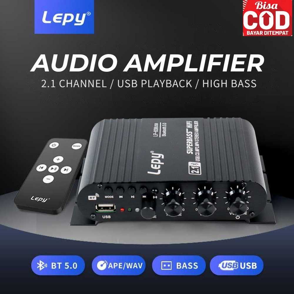 Jual ( Hshop 18 ) Lepy Audio Amplifier Bluetooth USB HiFi Sound Booster ...