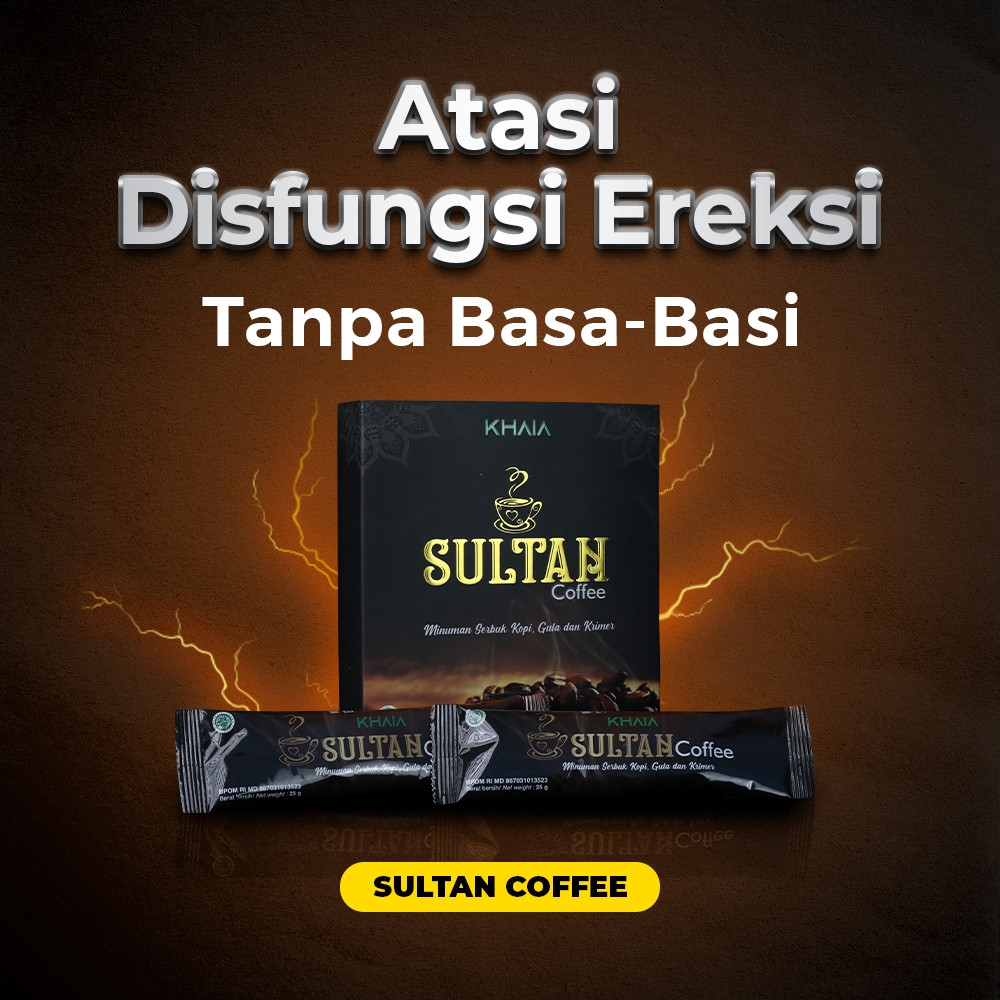 Jual (Asli 100%) 1 Box isi 10 Sachet Kopi Sultan Khaia Ginseng Herbal Minuman Penambah Stamina ...