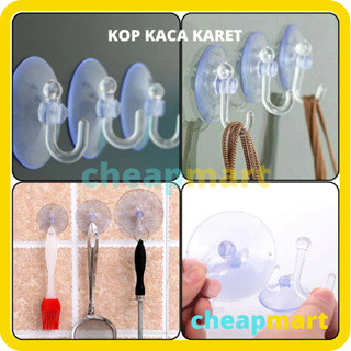 Jual [SATUAN] KOP KACA 3 4 5 CM (GRATIS CANTOLAN/ HOOK) Silikon Karet ...