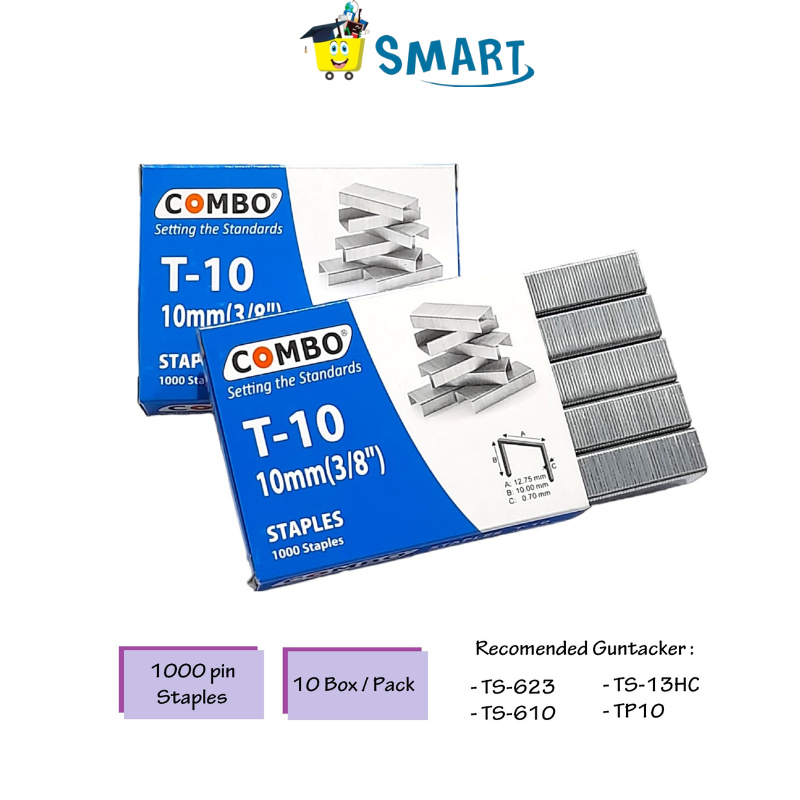 Jual COMBO ISI STAPLES T10-200 (10MM) | Shopee Indonesia