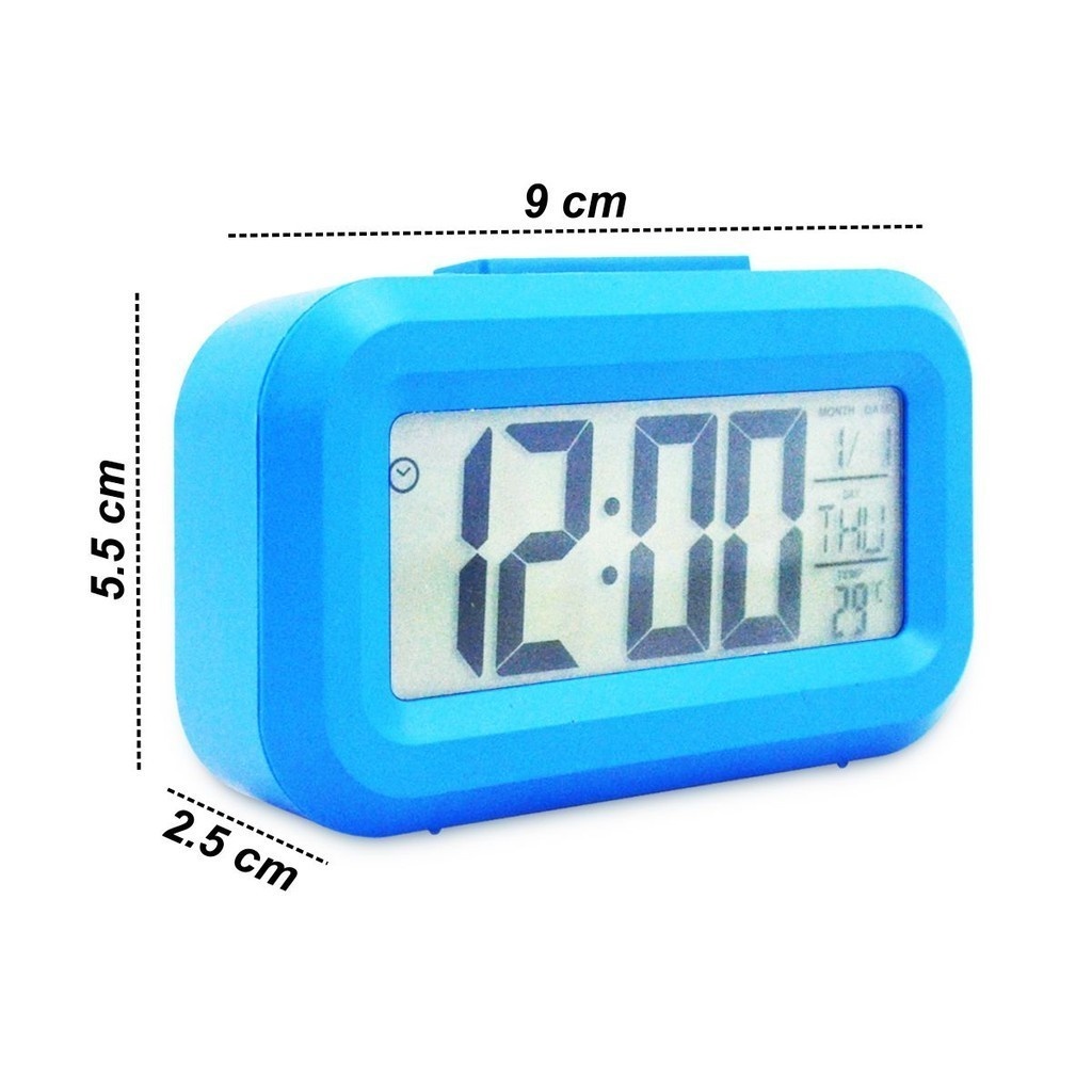 Jual AC-2209 Jam Sensor Cahaya Jam Sznooze Kecil Light Digital Alarm ...
