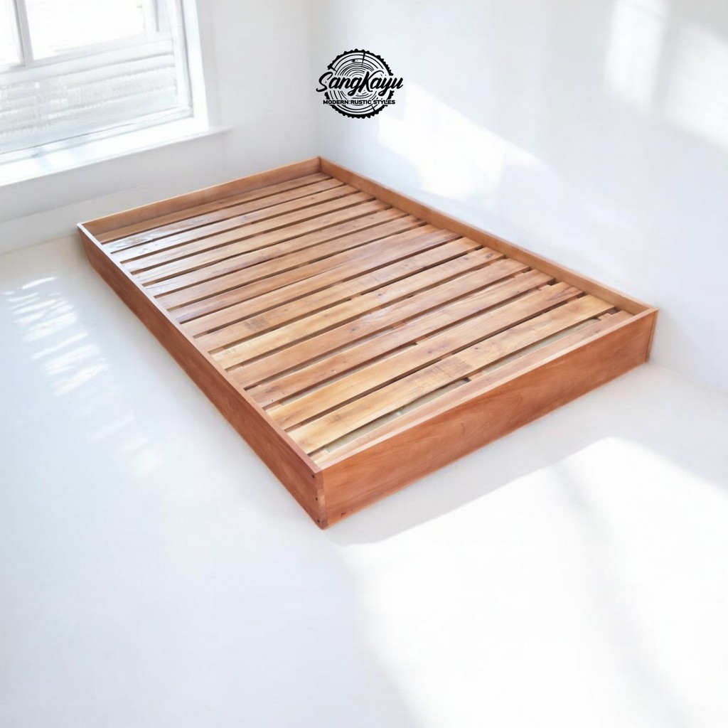 Jual SangKayu Divan 160x200 cm Minimalis Kayu Ranjang Tempat Tidur ...