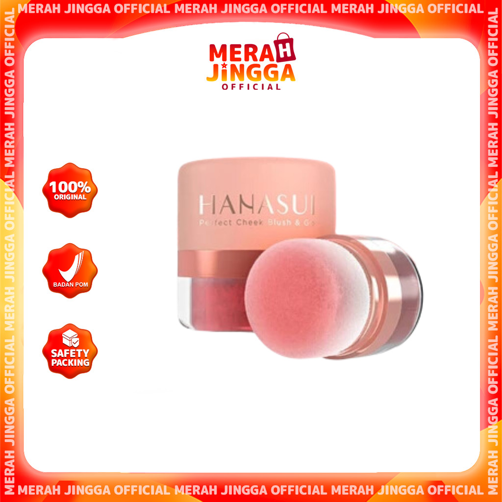 Jual Hanasui Perfect Cheek Blush & Go Powder - Blush On | Merah Jingga ...