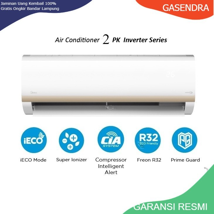 Jual Midea AC Inverter 2PK MSIAF-18CRDN2X (Unit Indoor & Outdoor ...