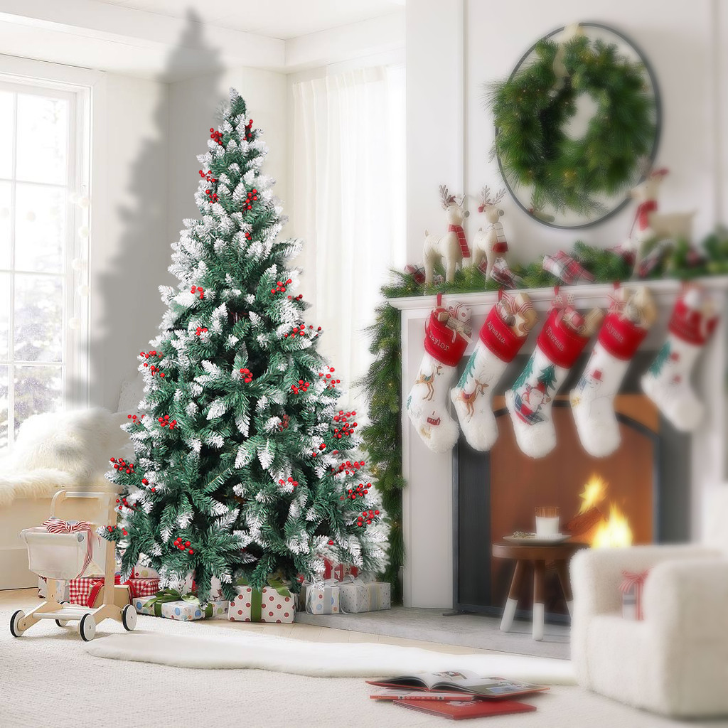 Jual New Pohon Natal Berry Berry Christmas Tree Artificial Snowflake ...